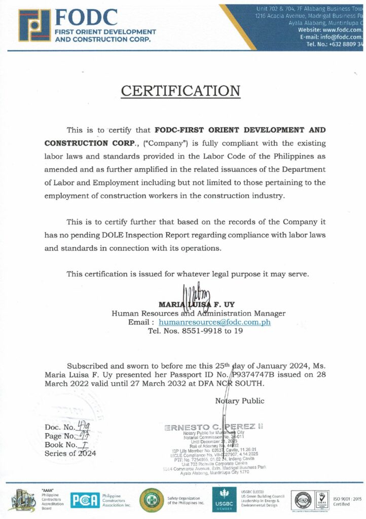 FODC POLICIES – FODC